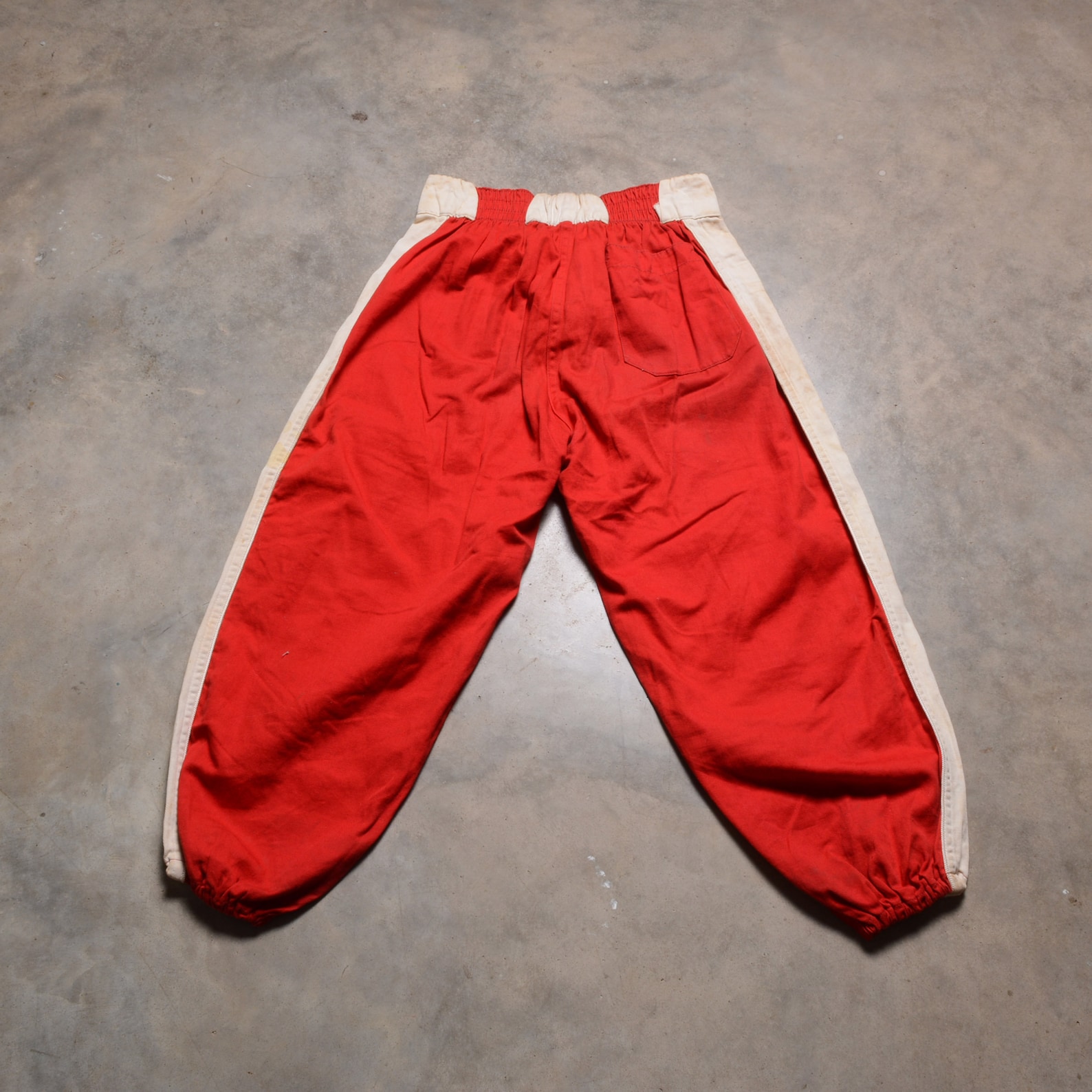 Vintage 50s Baseball Uniform Pants White Red Stripe Athletic Sport Men ...