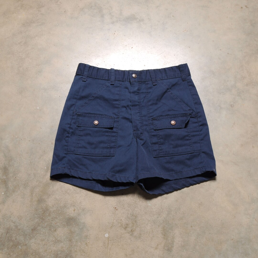 Vintage 70s Blue Shorts Hiking Sport Athletic Tennis Golf 1970 Men ...