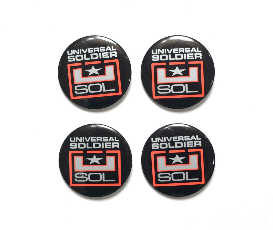 Vintage 90s Universal Soldier Button Pinback Button U Sol 2