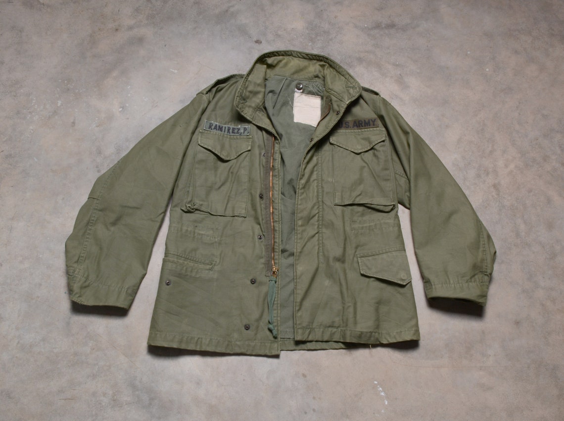 Vintage 70s US Army Field Coat M-1951 Winter Jacket Olive Drab | Etsy
