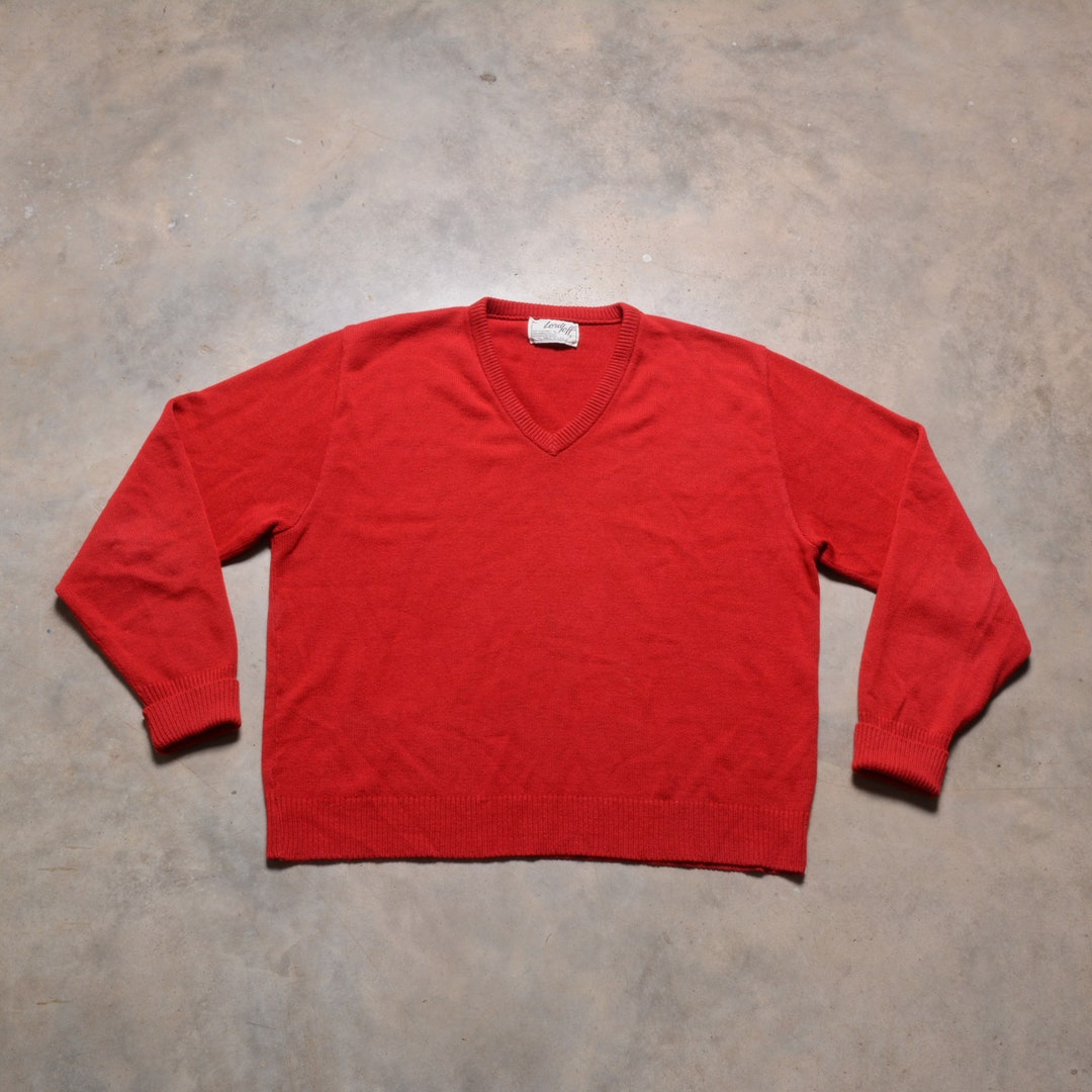 Vintage 70s Lord Jeff V-neck Sweater 1970 Men Menswear Grandpa Sweater ...