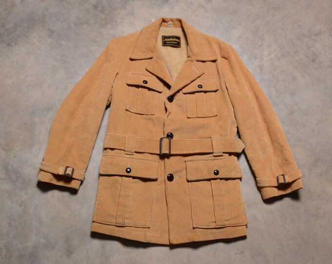 Vintage Norfolk Jacket 70s Belted Corduroy Sport Jacket 1970 Men ...