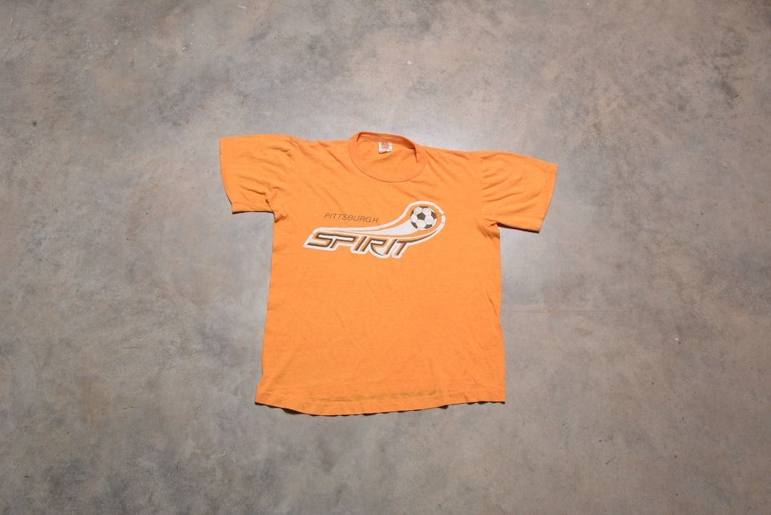 Vintage 70s 80s Pittsburgh Spirit T-shirt MISL Indoor Soccer 1970 1980 ...