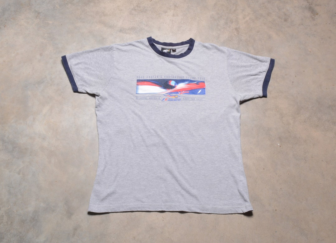 Vintage 00s Australian GP T-shirt Formula 1 Ringer Tee Shirt 2005 ...
