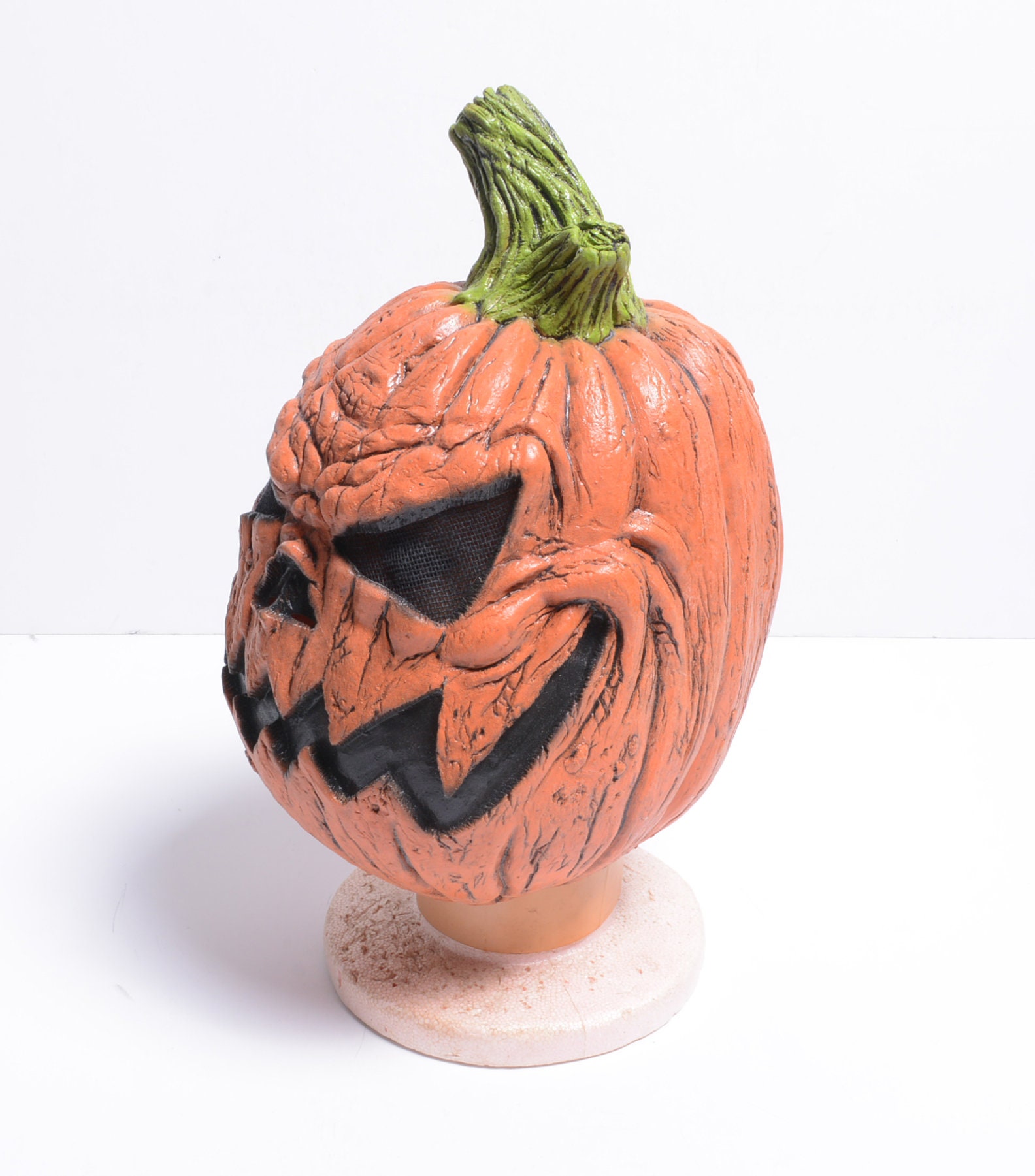 Vintage 90s Pumpkin Head Mask Jack-o-lantern Pumpkinhead Full - Etsy