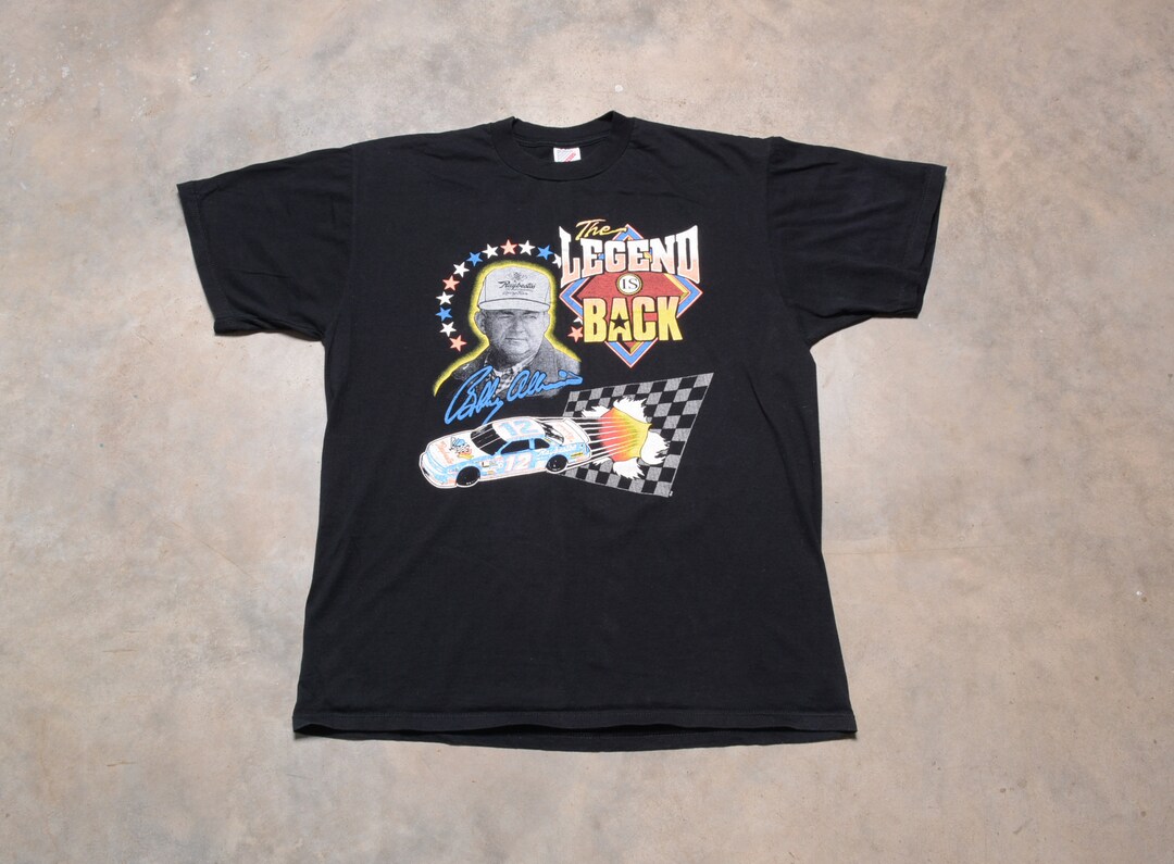 Vintage 90s Bobby Allison T-shirt Raybestos 12 #12 Tee Shirt 1990 ...