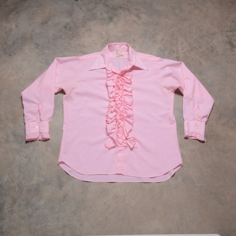 Ruffled Tuxedo Shirt - Etsy