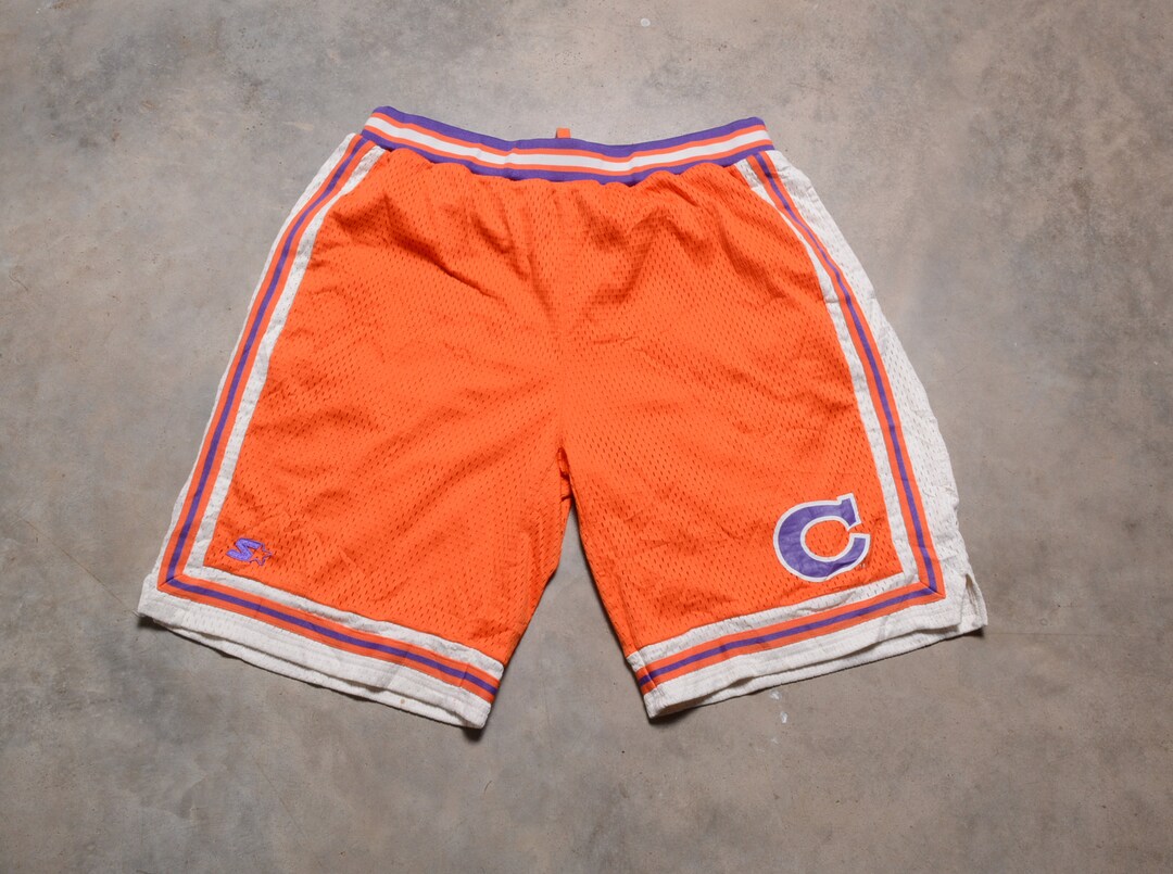 Clemson Tigers Mesh Shorts Basketball Sport Gym Starter College Vault ...