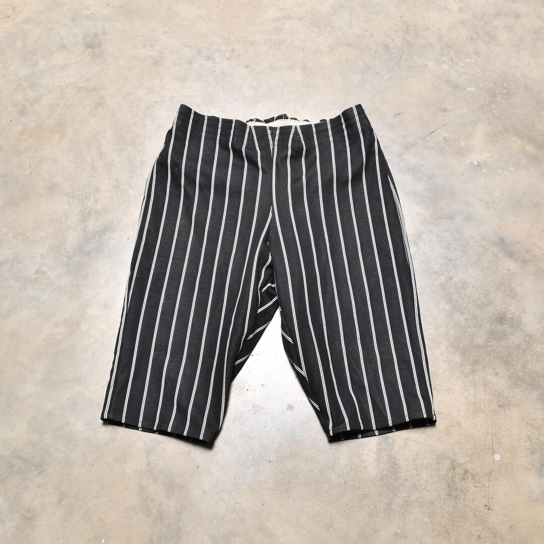 Vintage 70s Softball Shorts Baseball Stripe Shorts Black White 1970 ...