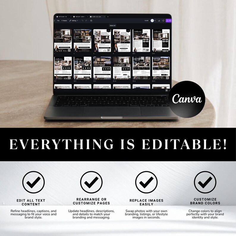 20 Real Estate Just Sold Flyer Templates, Editable Canva Realtor ...