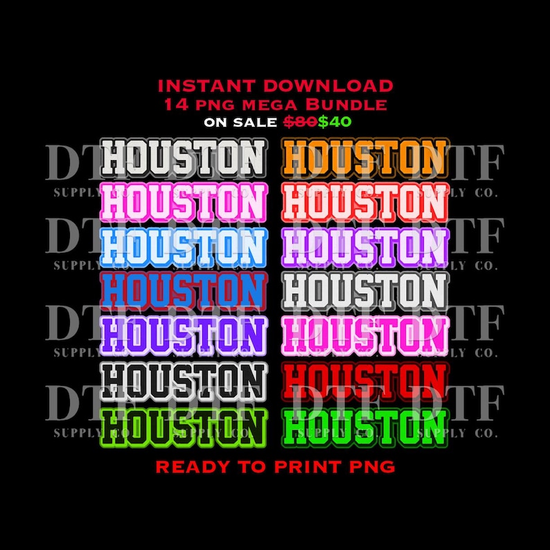 Houston Mega Pack 14 Png Bundle *DIGITAL DOWNLOAD* - Etsy