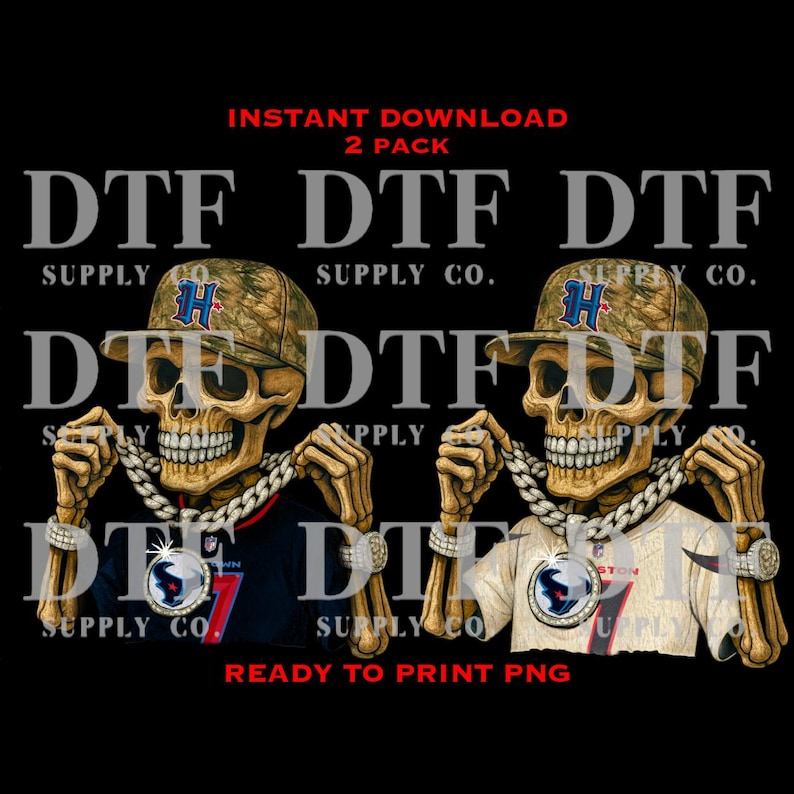 Texan Skully (2 Pack)**digital DOWNLOAD** - Etsy