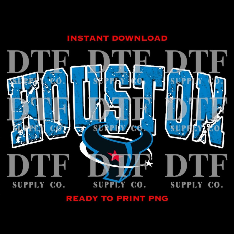 Houston Texan Concrete Png **DIGITAL DOWNLOAD** - Etsy