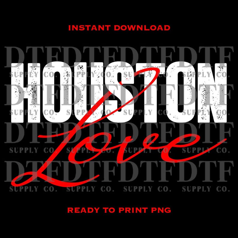 Houston Love Png **DIGITAL DOWNLOAD** - Etsy