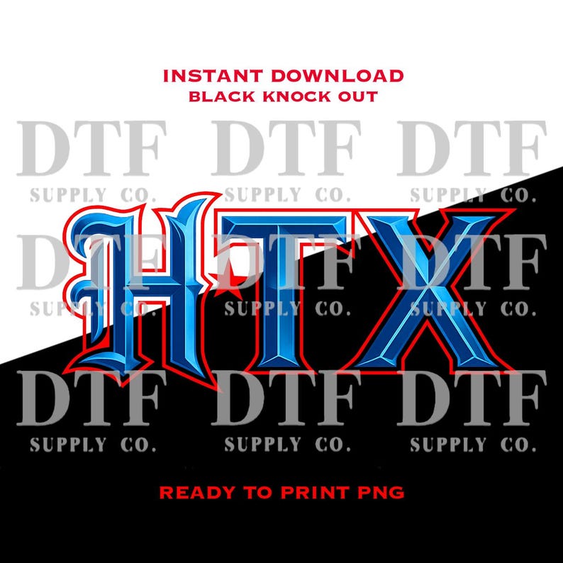 Htx Black Knock Out **DIGITAL DOWNLOAD** - Etsy