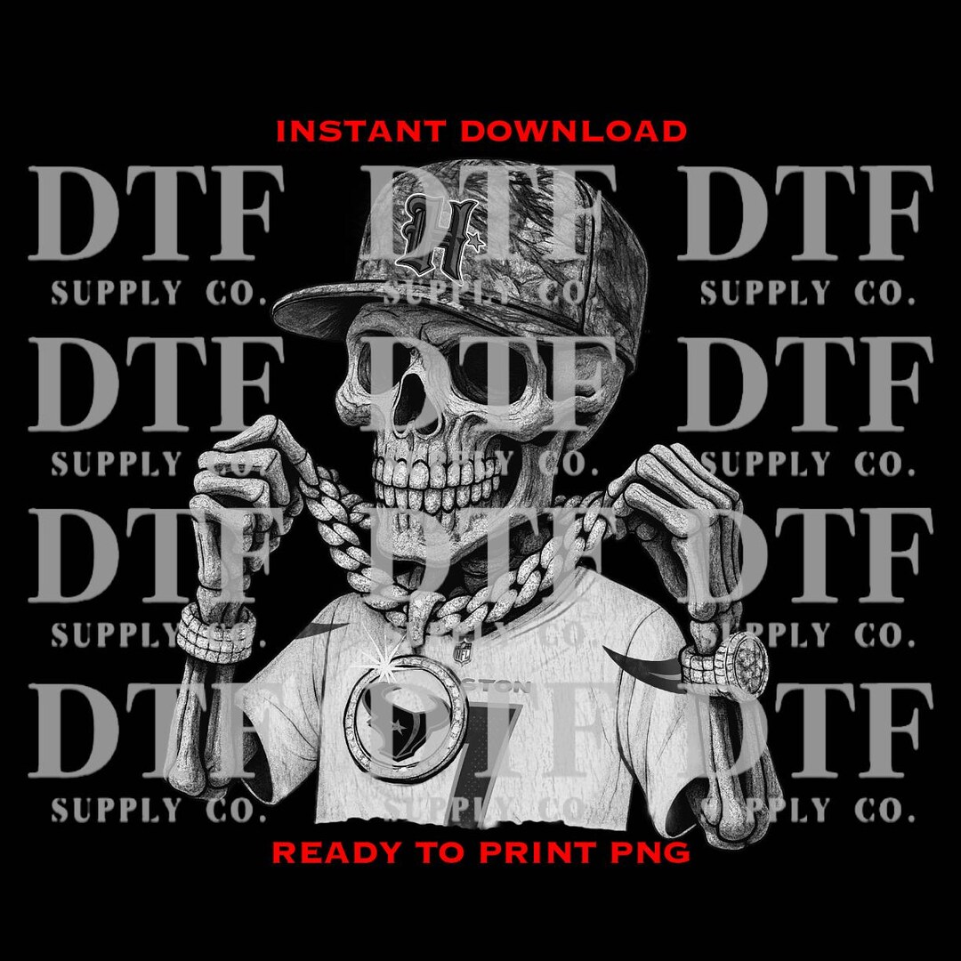 Texan Skully ( B/w Png ) **DIGITAL DOWNLOAD** - Etsy
