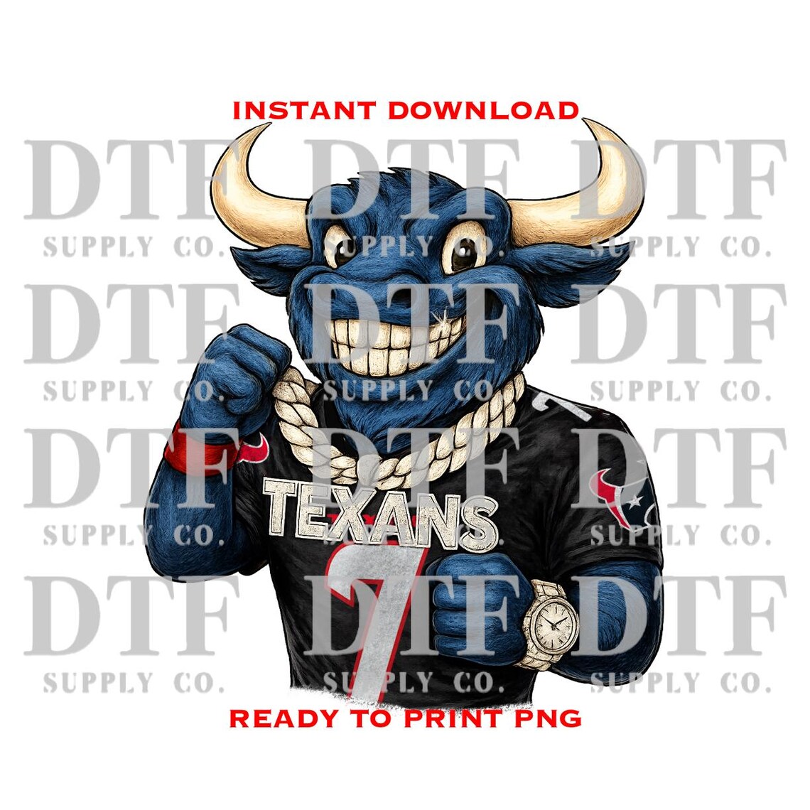 El Toro Png ( Black Uniform ) Texan **DIGITAL DOWNLOAD** - Etsy