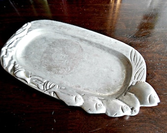 Mexican Pewter Serving Tray - Etsy