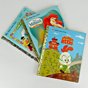 Vintage Little Golden Books Collection of 3, the Little Mermaid, Sesame ...