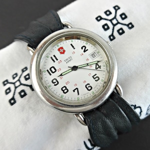 Vintage Men's SWISS ARMY BRAND Watch Black Leather Band - Etsy