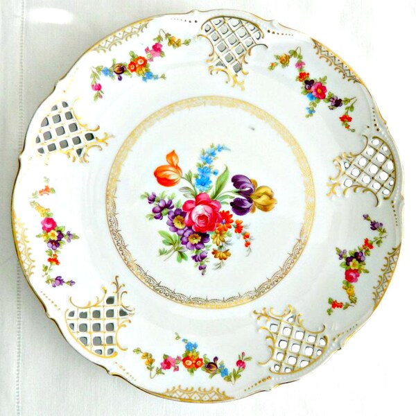 Antique Reticulated Plate - Etsy