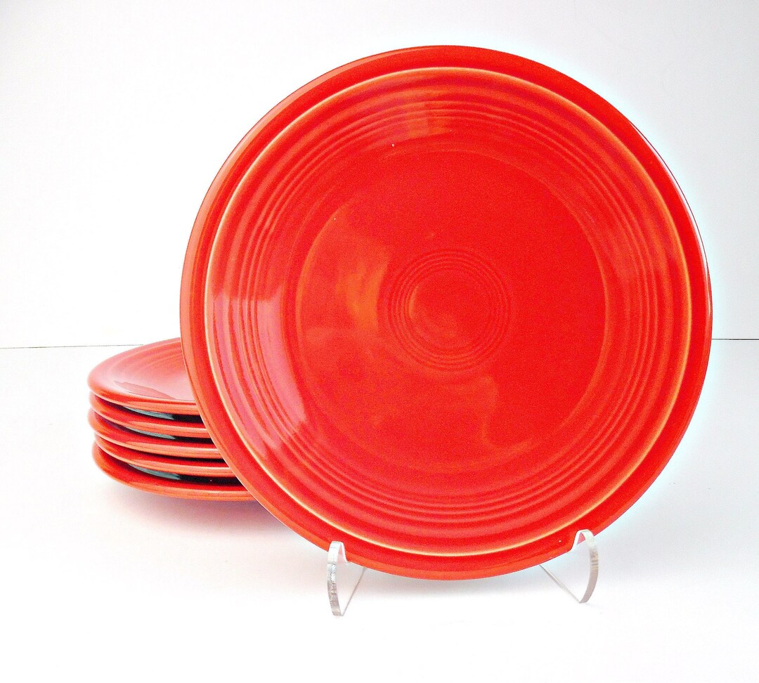 Homer Laughlin Fiesta Ware Plate, Vintage FIESTA Scarlet Red Side Plate ...