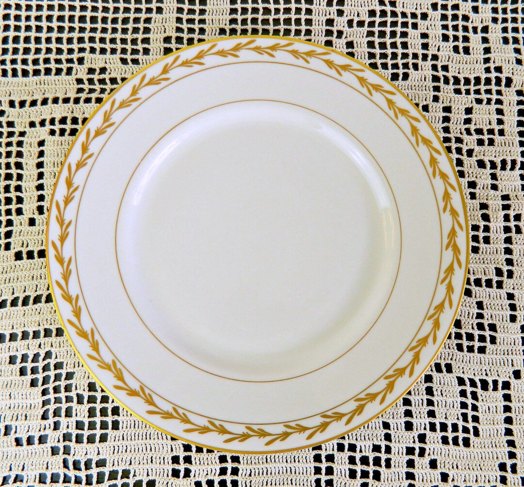Franciscan Masterpiece BEVERLY DINNER PLATE With Gold Leaves - Etsy