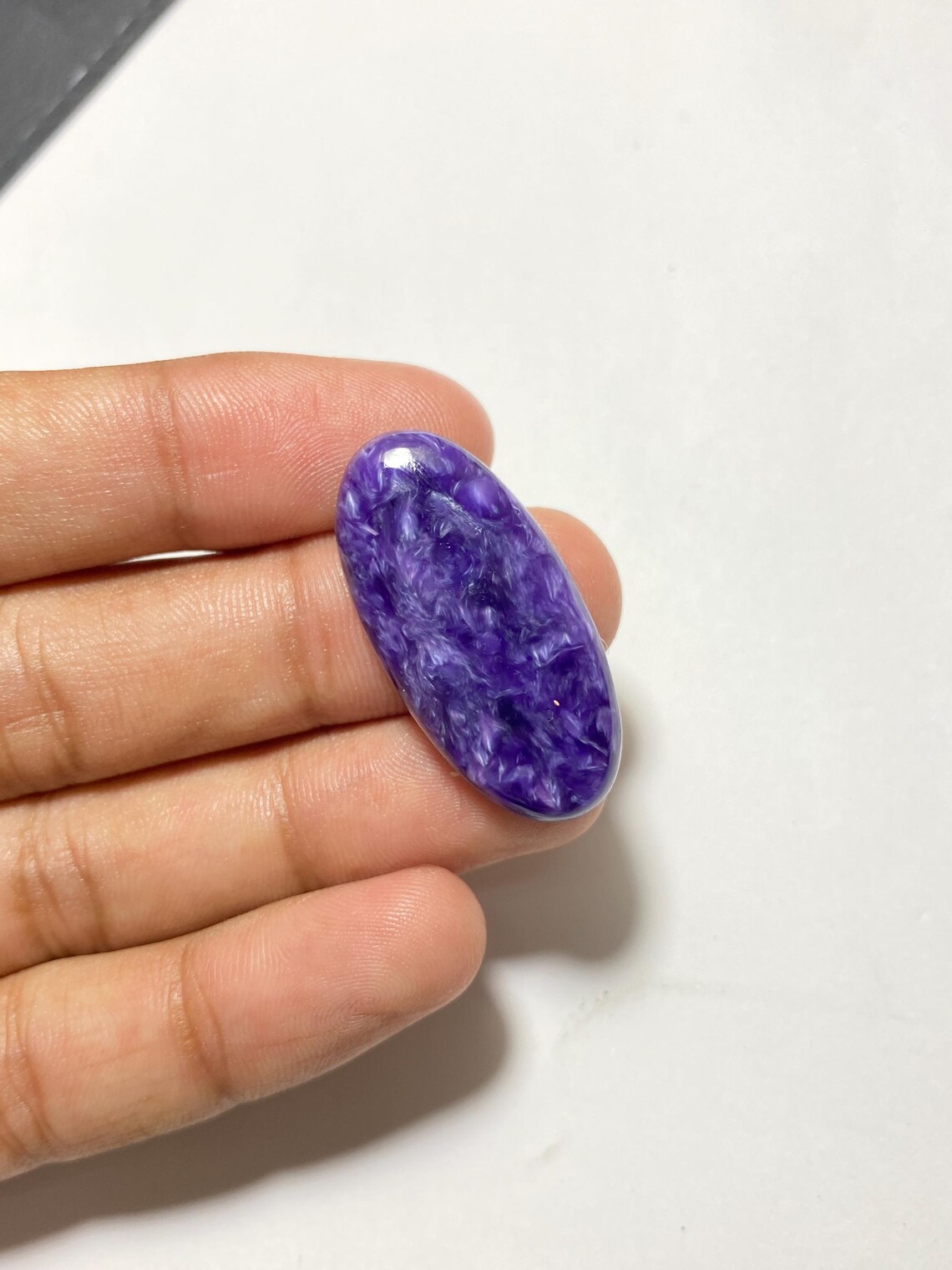 Natural Purple Charoite Oval Cabochons: Jewelry Making Gemstone ...