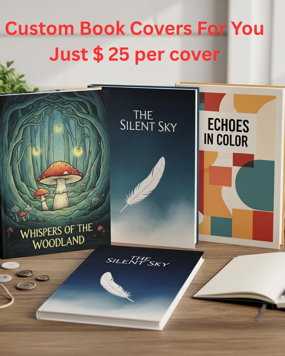 Custom Book Cover Design: Personalized Ebook & Paperback Covers (6x9 In ...