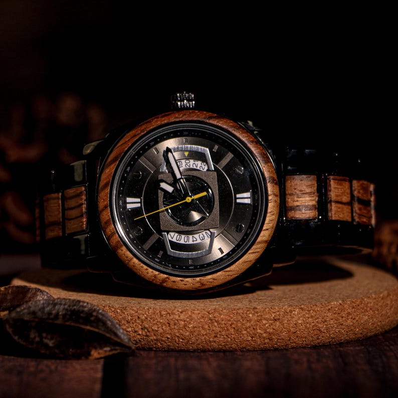 Engraved Walnut Watch for Husband,mens Watch,personalized Wooden Watch ...