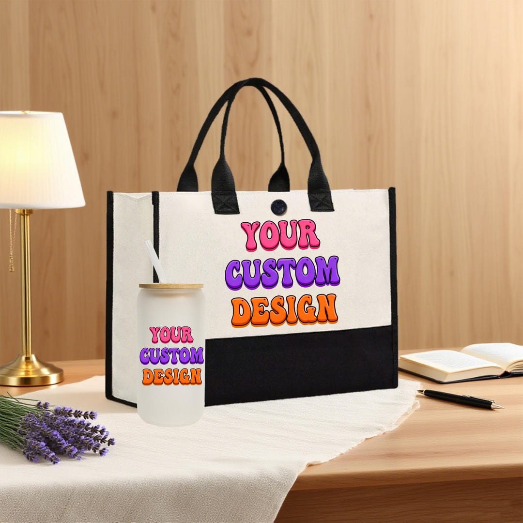 Custom Canvas Tote Bag- Personalized Logo Wholesale Bag- Bulk Trade ...