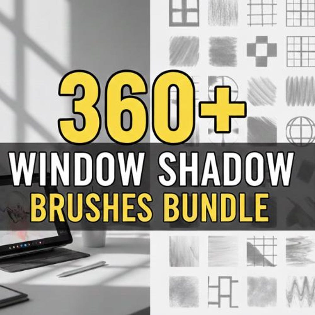 360+ Window Shadow Brushes Bundle for Procreate | Realistic Lighting ...