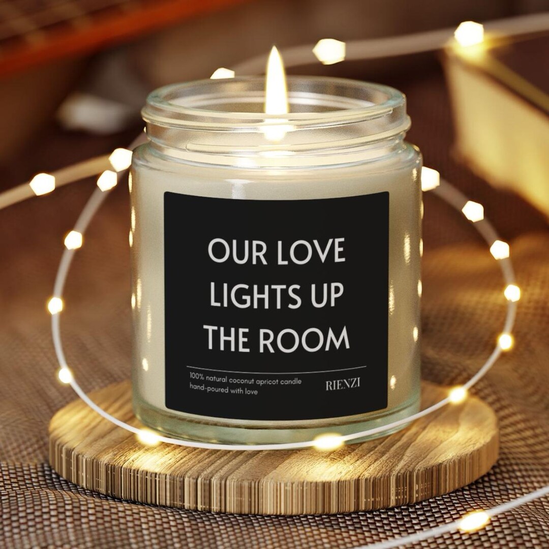 Our Love Lights up the Room Scented Candle | Valentine's Day Gift ...