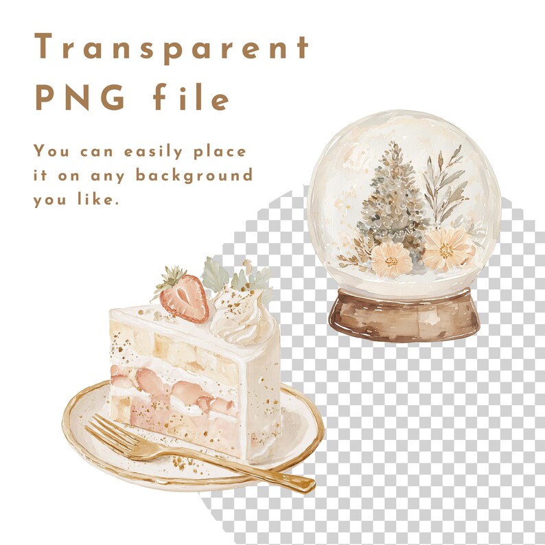 Elegant Christmas Clipart Bundle | 32 PNG Elements - Etsy