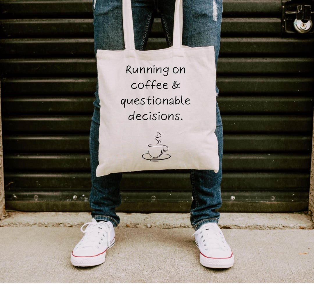Funny Work Tote Bag | Sarcastic Office Humor Canvas Tote | Reusable ...