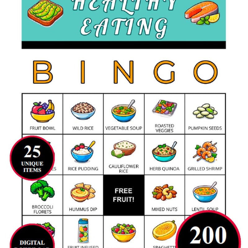 Nutrition Card Game - Etsy