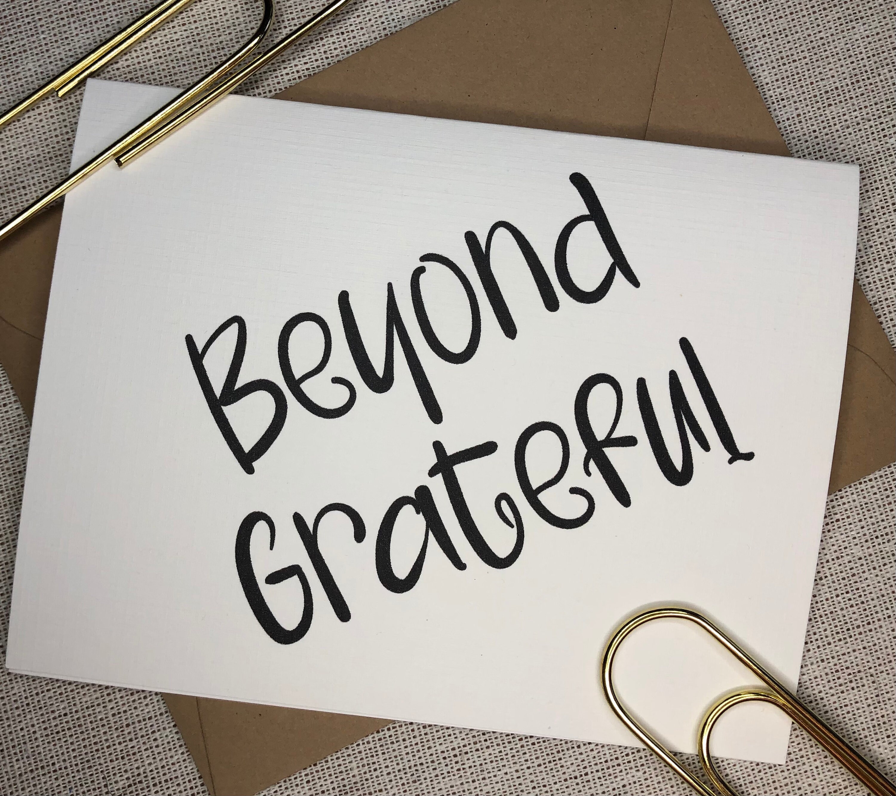 Beyond Grateful Notecards/Folded Thank You Notes/Thank You | Etsy