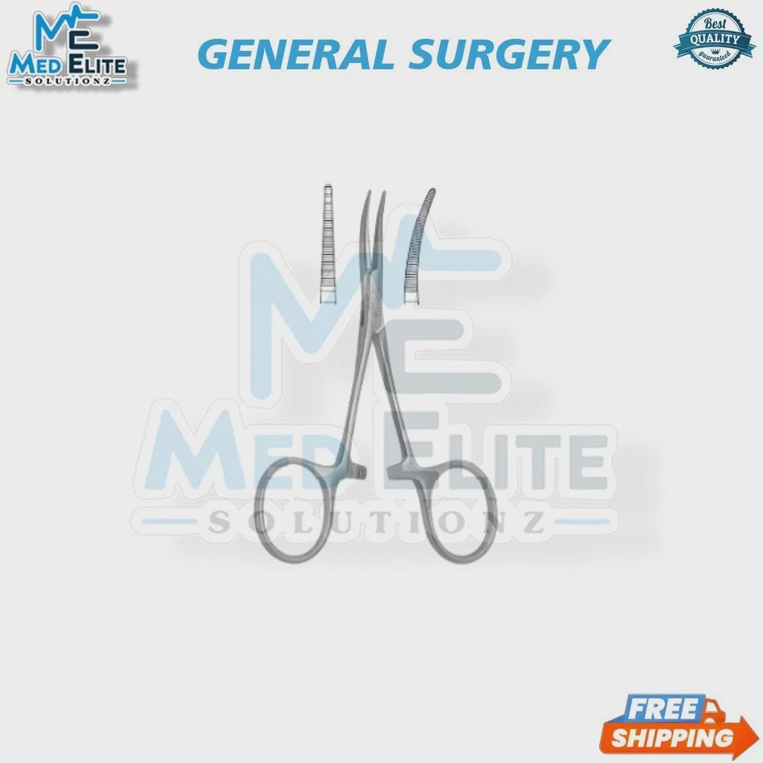 2 HALSTEAD Mosquito Hemostatic Forceps, Straight Serrated Delicate Jaws ...