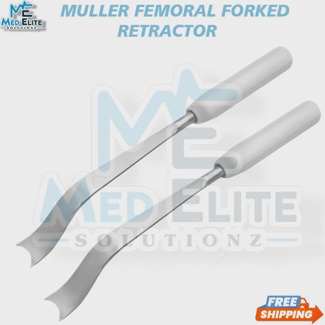 2 Muller Femoral Forked Retractor 28mm Orthopedic Mueller-type ...