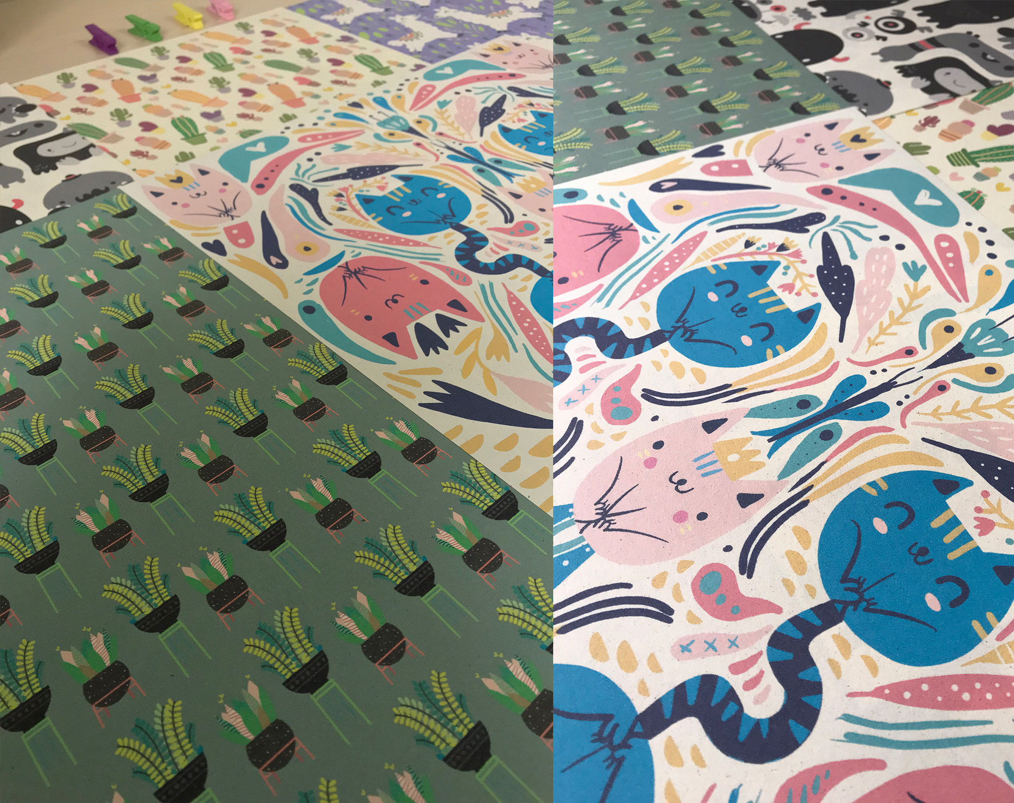 Digital Scrapbook Paper Set 1 Patterns 5 Papers in .JPEG Files 12x12in ...