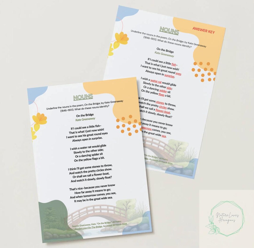 Parts of Speech (noun, Verb, Adjective, and Adverb) Worksheet Bundle - Etsy