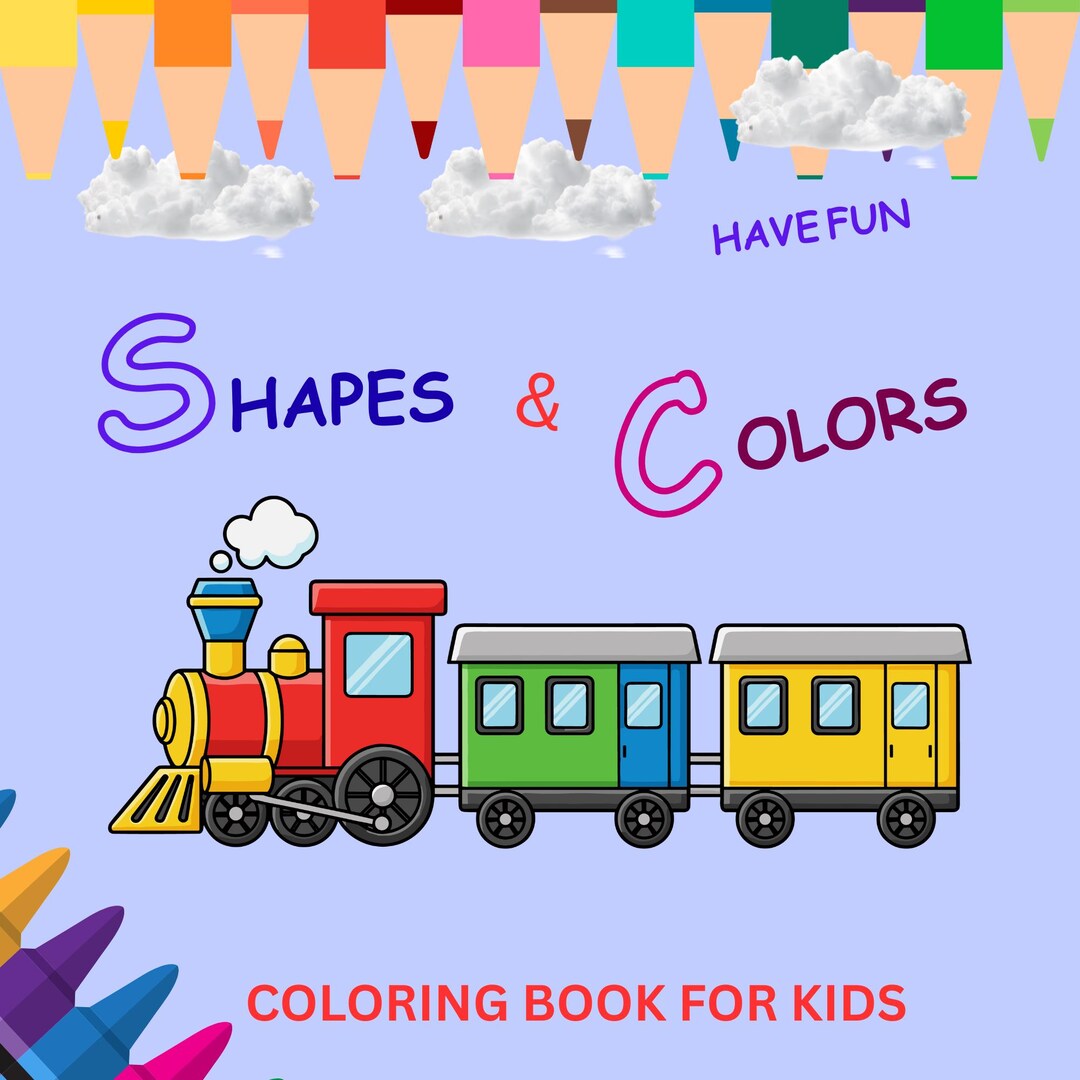 Shapes Coloring Book / Coloring Pages for Kids/ Digital Printable ...