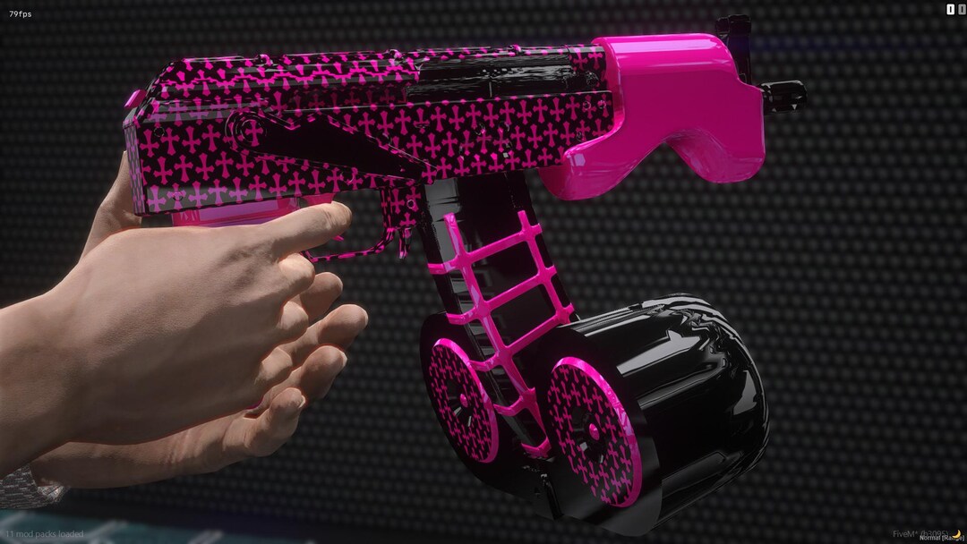 Buy Pink Cross Camo Draco | Fivem Ready | 150 Round Drum | Optimized ...