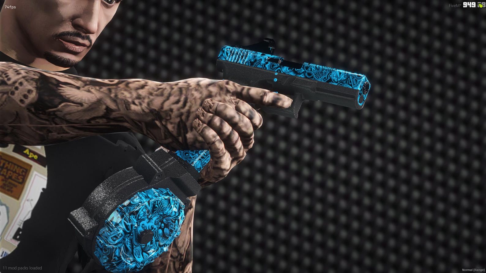 Fivem Blue Graffiti G20 | Fivem Ready | Optimized | Lore Friendly ...