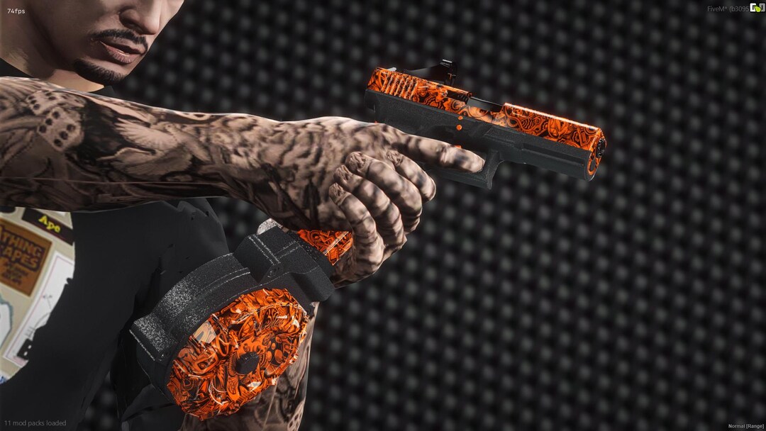 Fivem Orange Graffiti G20 | Fivem Ready | Optimized | Lore Friendly ...