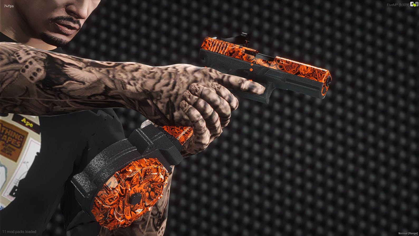 Fivem Orange Graffiti G20 | Fivem Ready | Optimized | Lore Friendly ...