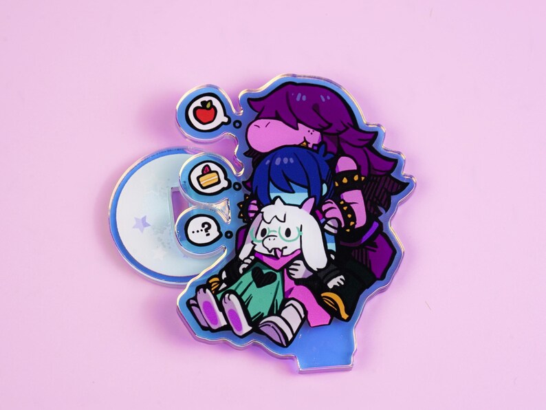Deltarune Kris, Susie Ralsei Acrylic Standee Set - Vibrant Desktop ...