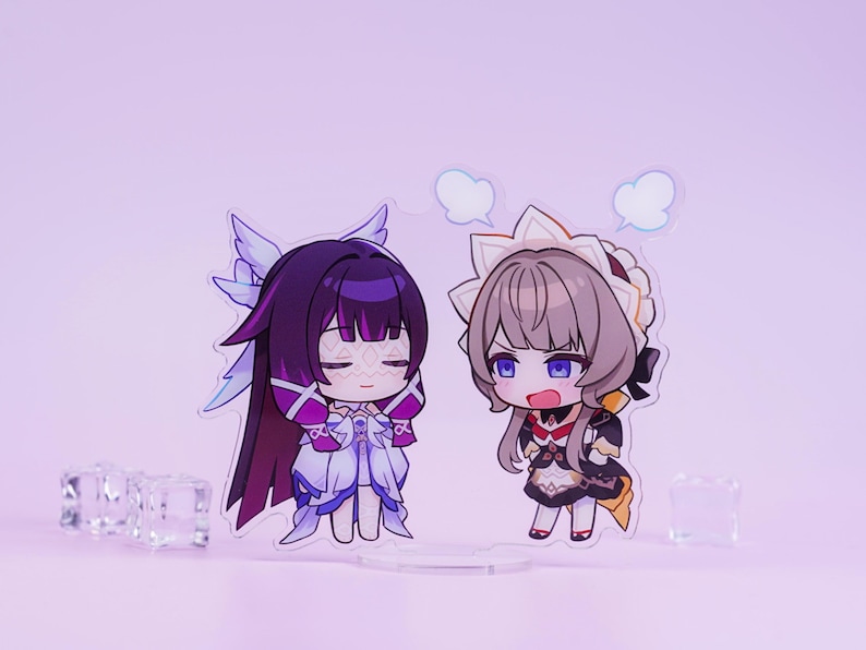 Genshin Impact Sandrone & Columbina Set - Chibi Acrylic Standee ...