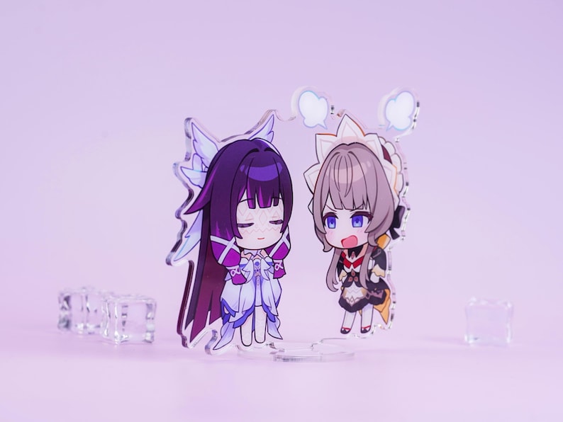 Genshin Impact Sandrone & Columbina Set - Chibi Acrylic Standee ...