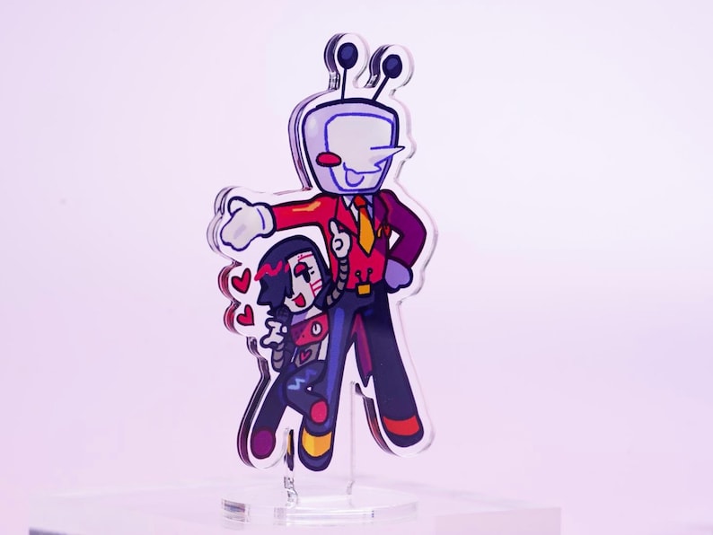 Deltarune Tenna & Mettaton Acrylic Standee Set - Vibrant Desktop Decor ...